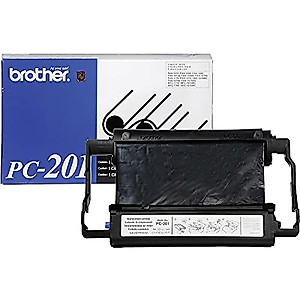 Brother Pc201 Fax Print Cartridge for Intellifax, Black - in Retail Packaging