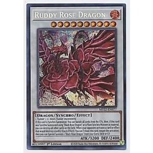YU-GI-OH! Ruddy Rose Dragon - MP22-EN077 - Prismatic Secret Rare - 1st Edition