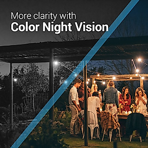 Bosma EX Spotlight HD WiFi Indoor/Outdoor Security Camera, Color Night Vision, Person Detection, Activity Zones, 2-Way Audio, Anti-Theft Alert, Advanced AI Features, Free Cloud Storage