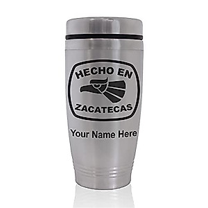 SkunkWerkz Commuter Travel Mug, Hecho En Zacatecas, Personalized Engraving Included