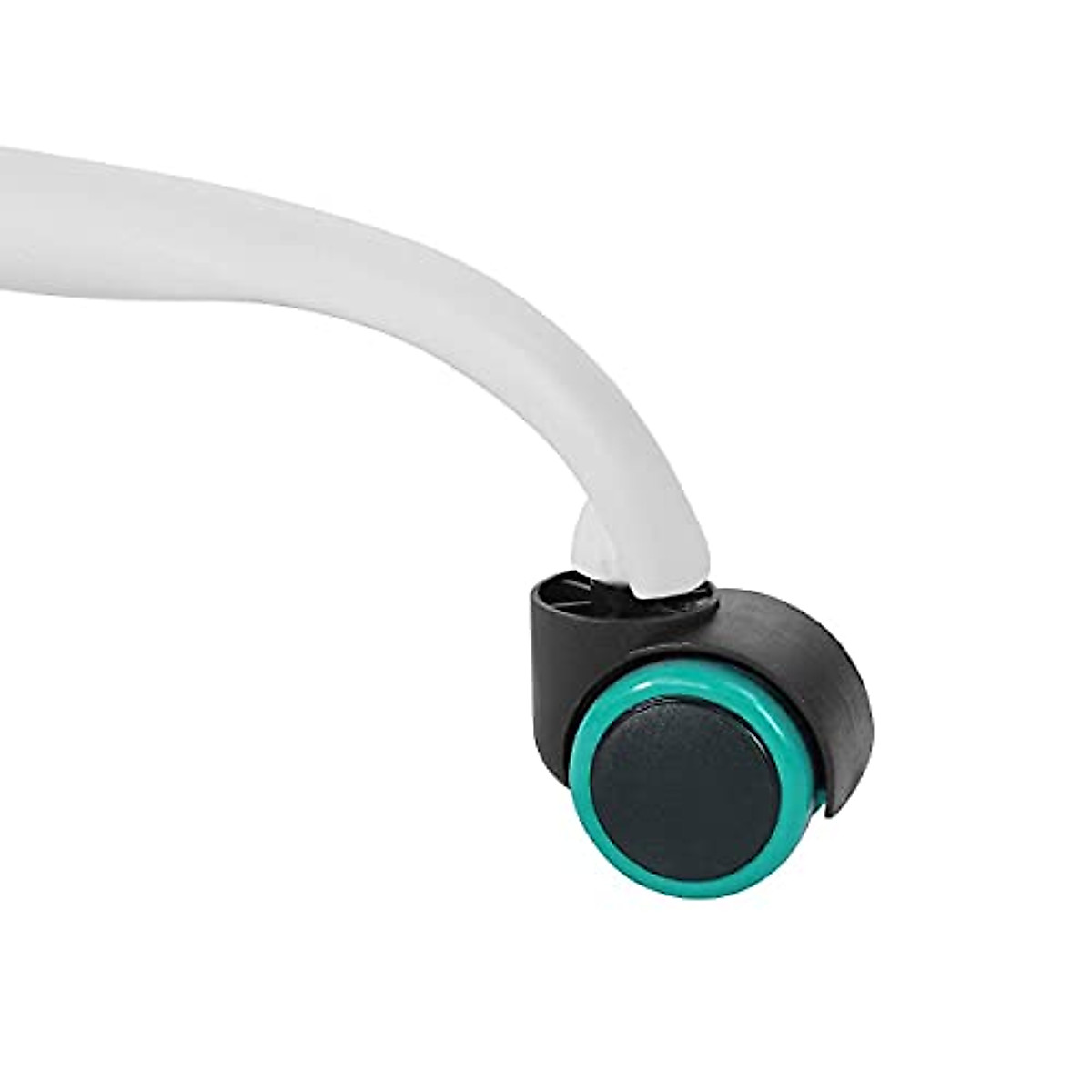 FurnitureR Writing Task Chair for Teens Boys Girls 360 Rolling Wheels Fabric Soft Pad Seat Breathable Backrest, Height Adjustable Liftup 29.5"-34.3",Turqoise