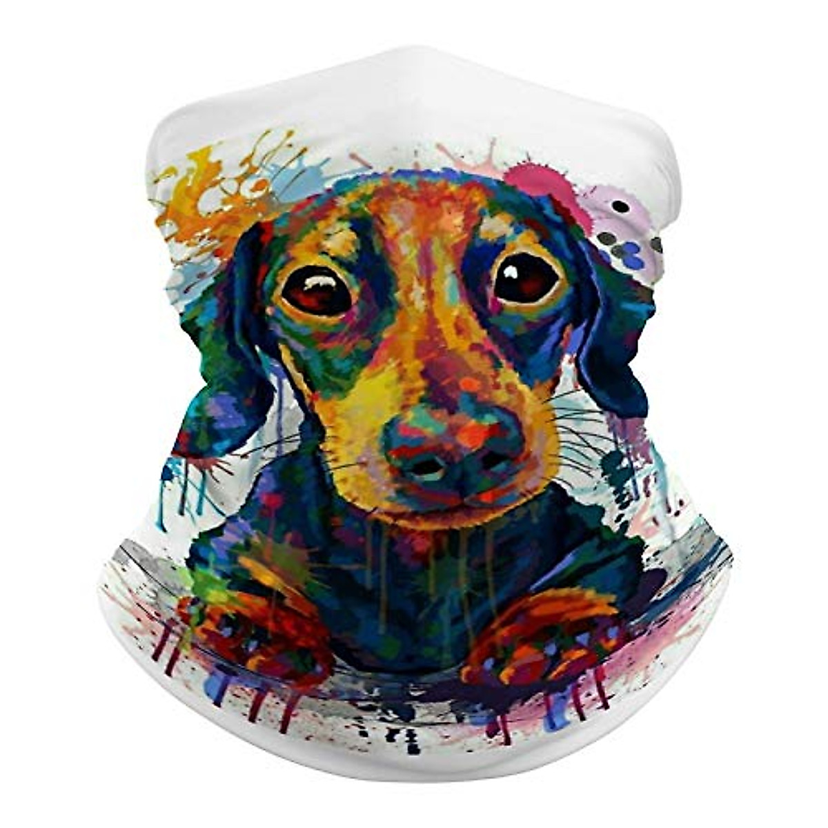 KANKANHAHA Dachshund Neck Gaiter Mask Cooling Summer Face Cover Scarf Bandana Seamless Balaclavas Headband for Dust Outdoors Fishing Sports Running
