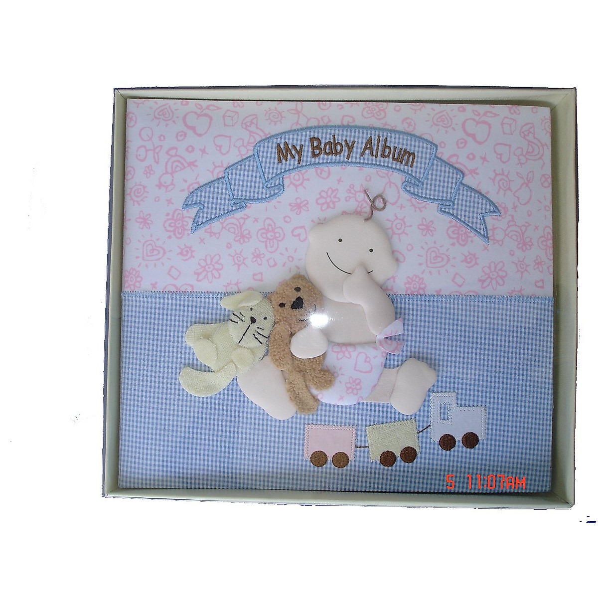 Baby Brag Book Photo Album-120 4 X 6 Photos - Keepsake Memory Photo Book for Baby First Year Babybook