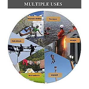 Newraturner Clothesline Clothes Drying Rope Portable Travel Clothesline Adjustable for Indoor Outdoor Laundry Clothesline, Perfect Windproof Clothes Line, Hanger for Camping Travel & Home Use（32-ft）