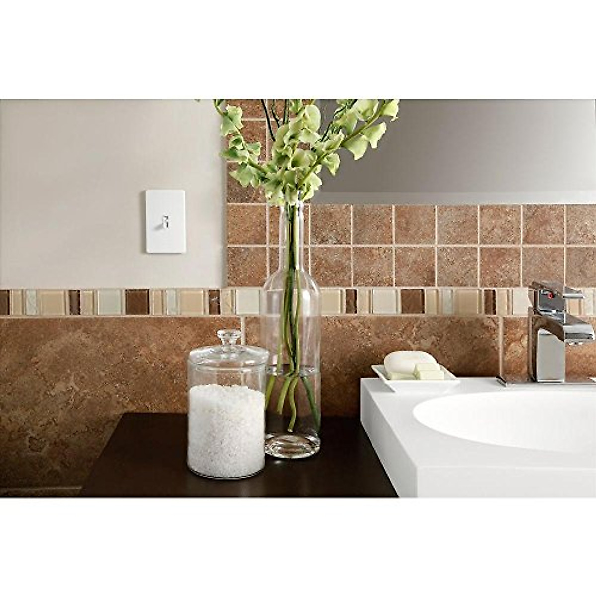 Lutron Toggler LED+ Dimmer | for Dimmable LED, Halogen, and Incandescent Bulbs | Single-Pole or 3-Way | AYCL-253P-WH | White
