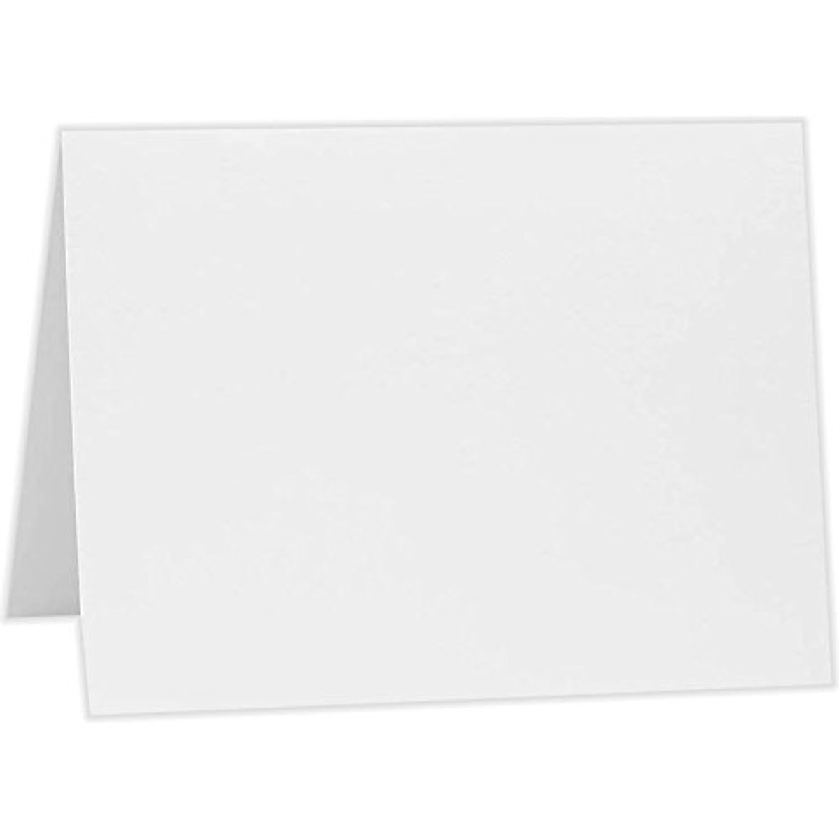 A6 Folded Card (4 5/8 x 6 1/4) - 80lb. Bright White (50Qty) | Perfect for Personal Stationery, Invitation Suite Inserts, Casual Correspondence and much more! | A6FW-50