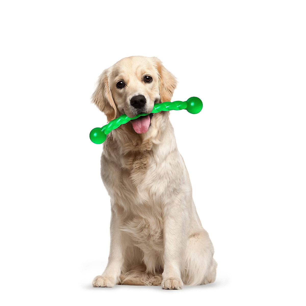 Ycozy Dog Chew Toys 11'' Long for Small/Medium Dogs Aggressive Chewers, Rubber Puppy Dog Rope Toys Knot Dental Teething Toys Almost Indestructible Washable