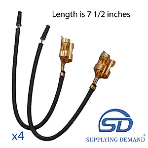 Supplying Demand 330031 5303935058 4 Pack Electric Range Top Burner Receptacle and Wire Replacement Kit