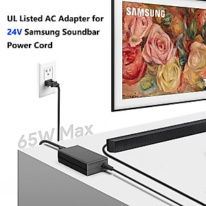 HKY 24V AC Charger For Samsung HW-J355 HW-J370 HW-J450 HW-J550 HW-J551 HW-JM37 HW-JM47 HW-J8500 Soundbar HW-K551 HW-K550 HW-K450 HW-H550 HW-H7500 HW-H7501 HW-M550 HW-FM35 HW-FM55 HW-KM45C Power Supply