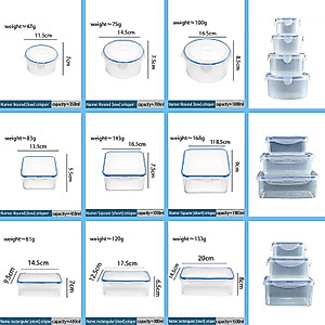 36 Pcs Food Storage Containers with Lids Airtight,BPA Free Reusable Meal Prep Lunch Container Set,11.3L Leak Proof Bento Box for Kitchen Organization Lunch Box Freezer Microwave & Oven Safe