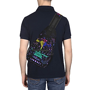 Libra Constellation Sling Bag Chest Bag Zodiac Sign Crossbody Bags For Men Women