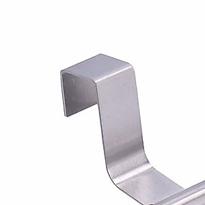 Kitchen Towel Rack, Stainless Steel Kitchen Cabinet Door Towel Rack for Bathroom for Cabinet(Large size (length 36cm))