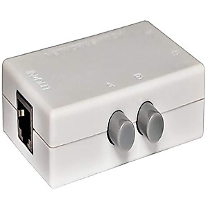 10Gtek Internet/Intranet Network Selector Switch, 1: 2 in/Out or Out/in