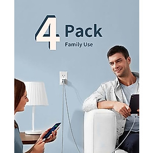 IDISON MFi Certified iPhone Charger, 4Packs(3/6/6/10FT) USB iPhone Charging Cable Nylon Braided Fast Charging Cord Compatible for iPhones/Pad(Gray +White)