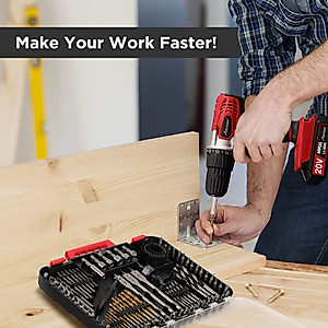 AVID POWER 12V Cordless Drill Set Bundle with 100PCS Drill Bits for Metal, Wood, Masonry