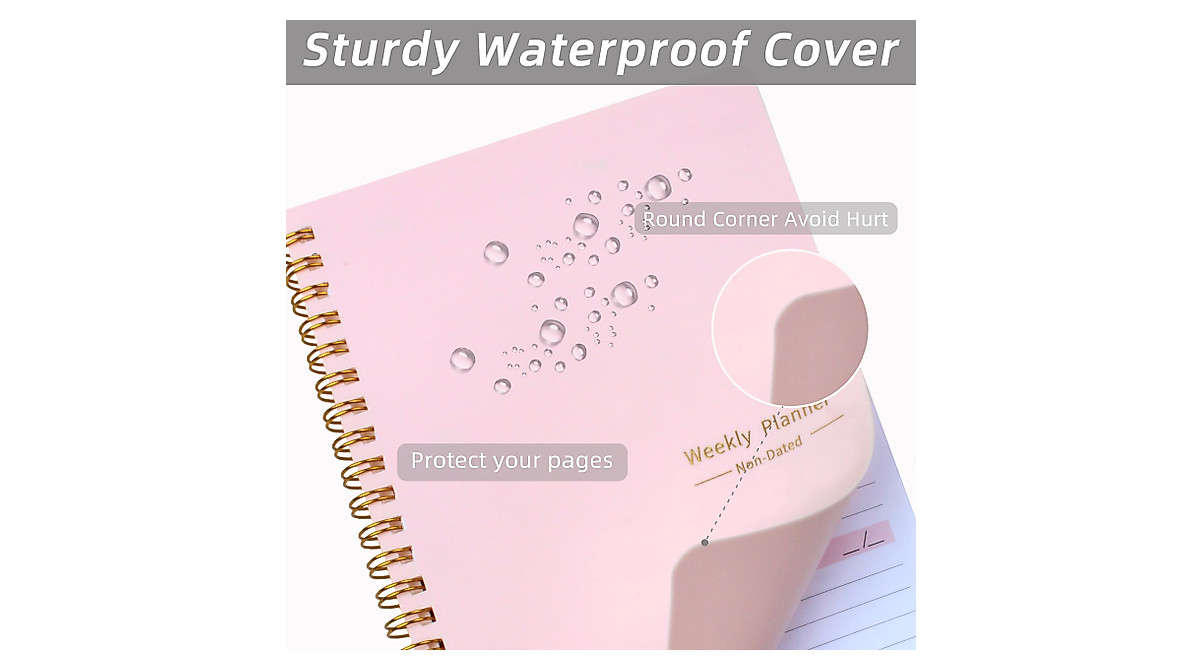 Undated Weekly Planner for Goals & Habits | A5 Portable Organizer