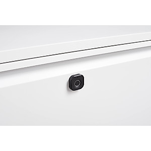 Voohek, Large Biometric Fingerprint Lateral, Steel Storage Drawer Metal Filing Cabinet with Hanging Rod for Letter/Legal/A4 Size, for Home Office Using (White)