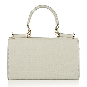 MKF Collection Crossbody Wallet Handbag for Women, Lady Multi Pockets Wristlet Bag – PU Leather Clutch Purse Black