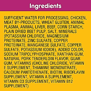 Pedigree High Protein Wet Dog Food Pouches, Beef and Pork Tenderloin Flavor Cuts in Gravy, 3.5 oz. Pouches, 16 Count