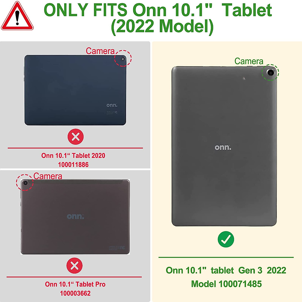 JKhandy Case for Onn. 10.1'' Tablet Gen 3 (2022 Model:100071485) - Folio PU Leather Stand Cover with Pencil Holder, Glitter Pink-1