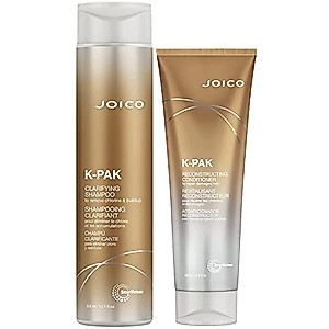 Joico K-PAK Daily Shampoo and Conditioner Set to Repair Damage, 10.1-Ounce