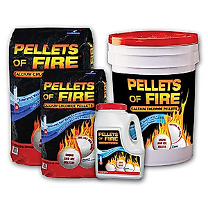 Pellets of Fire CP9 Snow & Ice Melter Calcium Chloride Pellets 9-Pound Jug