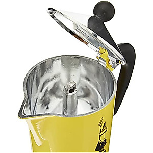 Bialetti 4983 Rainbow Espresso Maker, Yellow