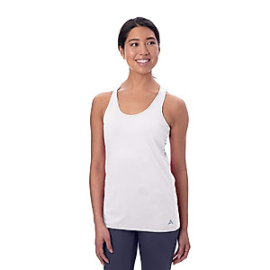 Arctic Cool Women's Tank Instant Cooling Moisture Wicking Performance UPF 50+ Tank Top | Lightweight Breathable Tank for Running, Workout, Exercise, Yoga, Fishing, Arctic White, L