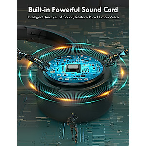 USB Headset with Microphone for PC Laptop, JabNecter 3.5mm Headphones with Microphone Noise Canceling & Volume Control, Computer Headset with Mute&Sidetone for VoIP Skype MS Teams Online Conference