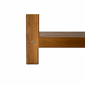 NORDIC STYLE TEAK Wood Shower and Spa Bench with Shelf 18 inch, Indoor and Outdoor Use (Oiled Finish)