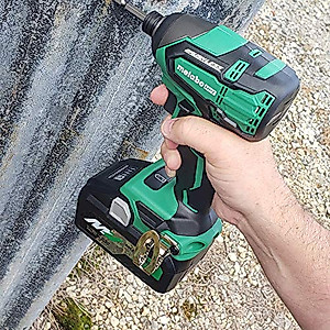 Metabo HPT WH18DBFL2T 18V Cordless Impact Driver | Includes 2 Batteries (1) 36V/18V Multivolt 5.0Ah & (1) 18V Compact 3.0Ah Battery | 1,522 in-lbs of Torque | Up to 3,100 Rpm 3,400 BPM | Brushless