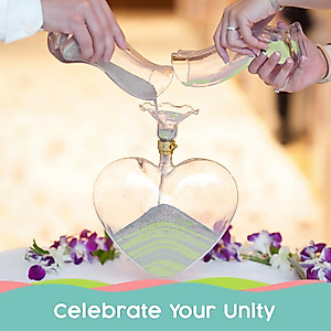 Sandsational Sparkle Silver Shimmer Unity Sand -1.5 LB (22oz), Silver Colored Sand for Weddings, Vase Filler, Home Décor, Craft Sand, Aquarium Sand, and More