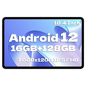 TECLAST Android 12 Tablet 10.4 inch Tablet, T40S 16GB+128GB Tablet with 1TB Expand, Octa-Core Processor Android Tablets, 2000 * 1200 FHD, 2.4G/5G WiFi, 6000mAh, Bluetooth 5.0, GPS, 5MP+8MP Camera