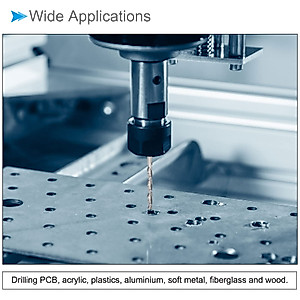 CoCud Solid Carbide Drill Bits, 7mm Diameter, YG6 (C2/K20) Tungsten Carbide Straight Shank Twist Drill Bits - (Applications: for Stainless Steel Alloy), 1-Piece