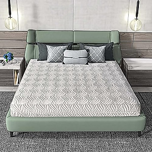King Size Mattress, 10 Inch Gel Memory Foam Mattresses for Cool Sleep & Pressure Relief, Medium Firm Mattresses in Box, Fiberglass Free, CertiPUR-US Certified (King)