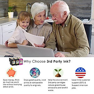 Limeink Remanufactured Ink Cartridge Replacement for HP 64 XL 64XL for Envy Photo 6232 6252 6255 6258 7155 7158 7164 7800 7855 7858 7864 Inkjet Printers (Combo Pack - 2 Black and 1 Color)