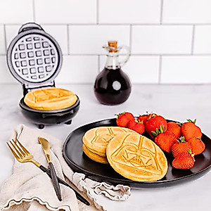 Uncanny Brands Darth Vader Mini Waffle Maker - Star Wars Small Kitchen Appliance