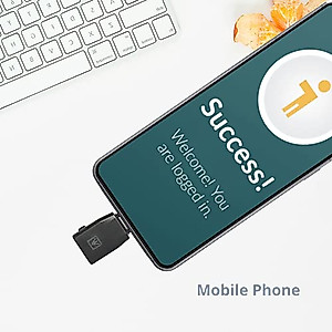 AUTHENTREND ATKey.Pro - FIDO2 Certified Security Key, USB Fingerprint authentication USB-C Ports, Protect Online Accounts : Windows, Linux, Mac OS, Google, Bank of America, Facebook, Twitter, Apple