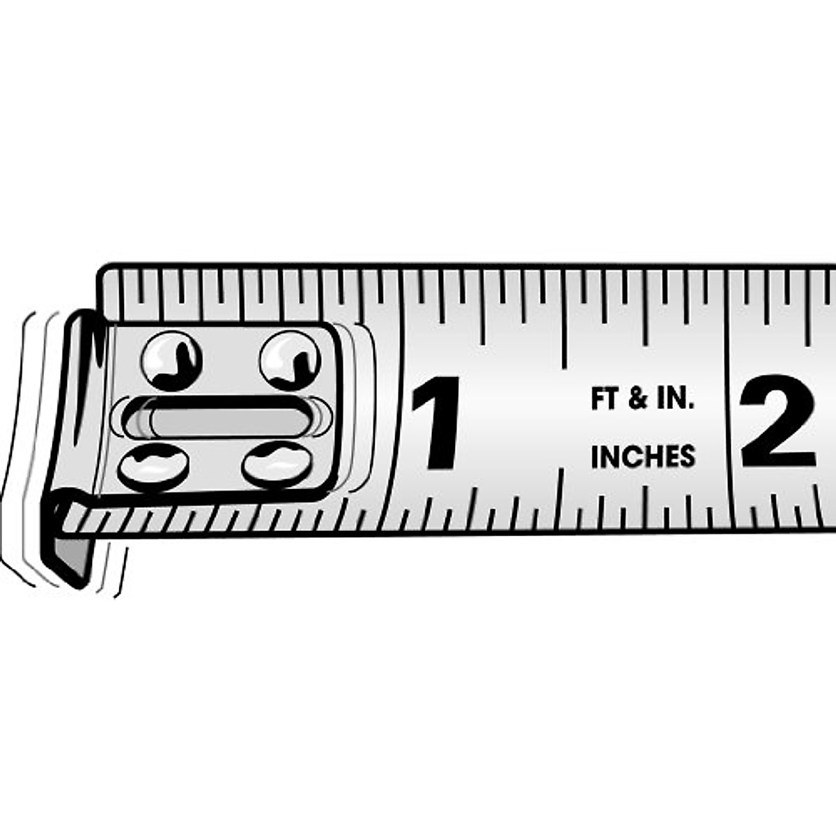 Lufkin PHV1425D Power Return Engineer's Tape, 1-Inch by 25-Feet, Hi-Viz Orange