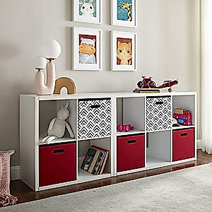 Linon Home Decor Linon Dawes 6 Cabinet White Cubby Storage