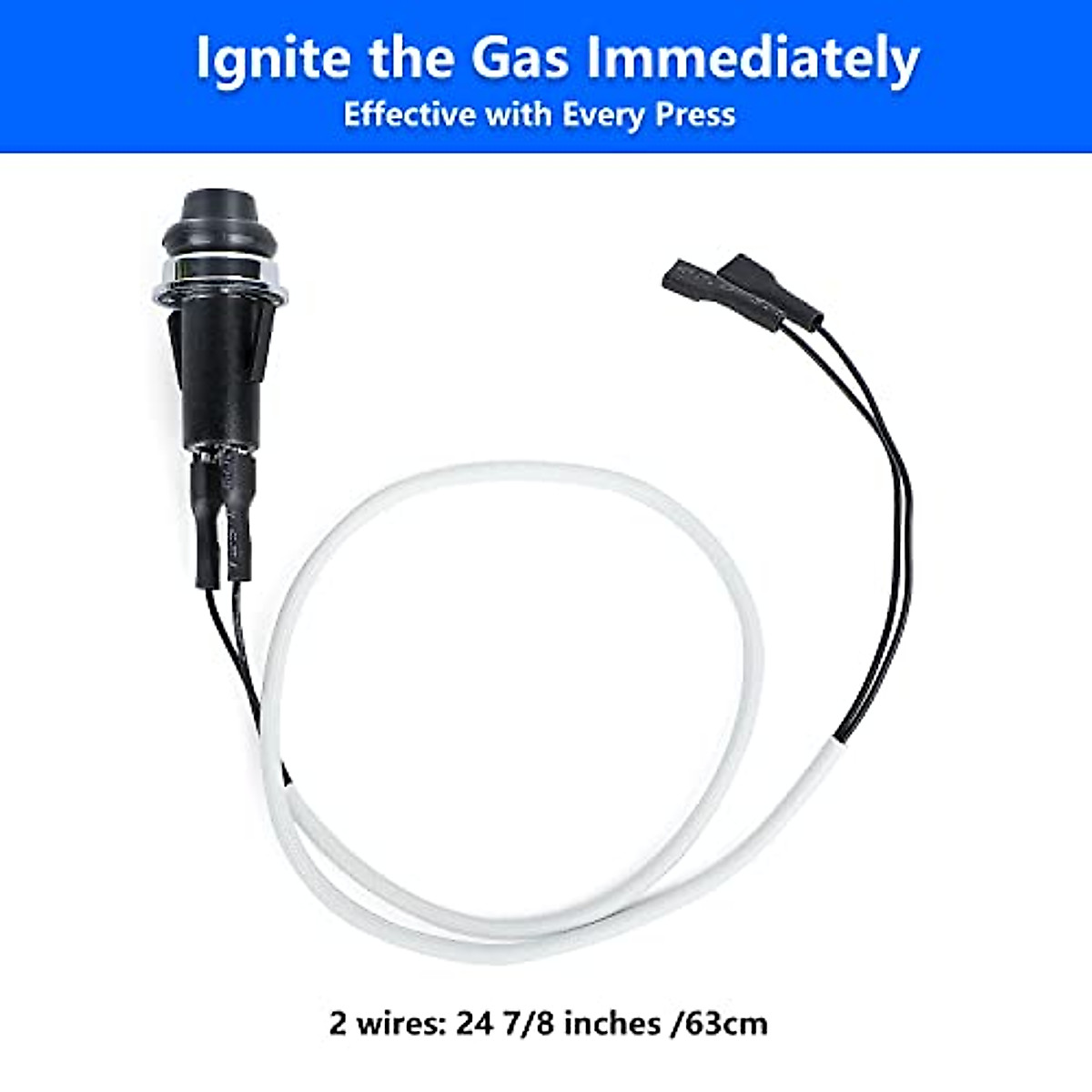 Apromise 7642 Grill Igniter Replacement - Electronic Grill Igniters for Weber Spirit 210 and Spirit 310 Gas Grills (2013 and Newer) - Grill Igniter for Models with Front-Mounted Control Panels