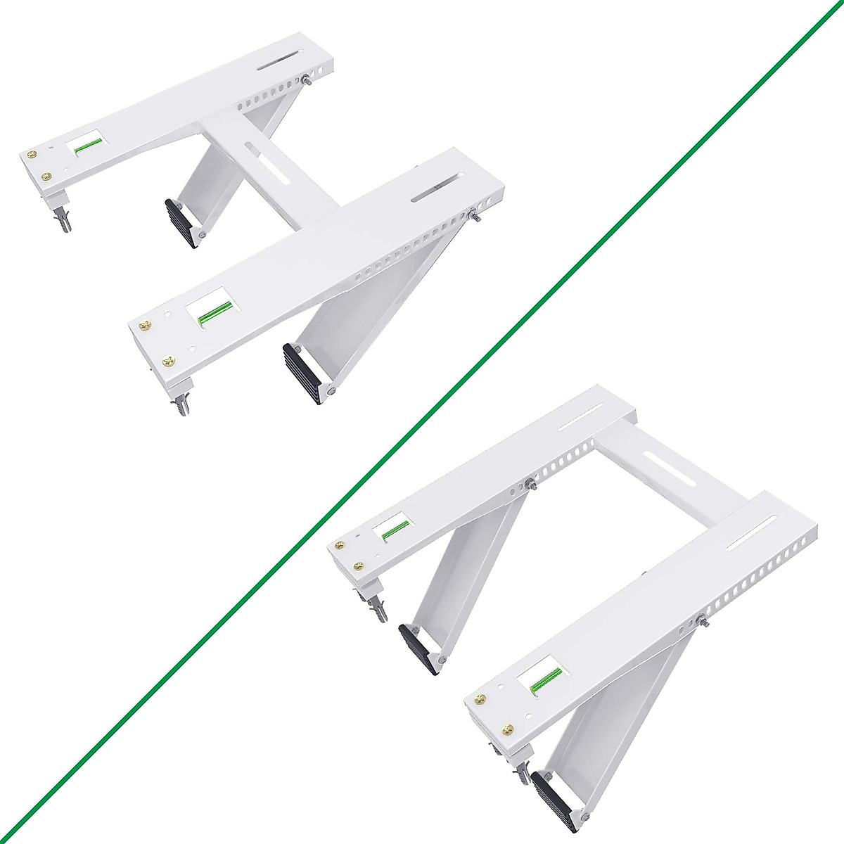 Forestchill Window Air Conditioner Bracket, Heavy Duty Window AC Support Bracket with 2 Arms, Universal Fit 5,000 to 22,000 BTU A/C Units, Up to 200 lbs