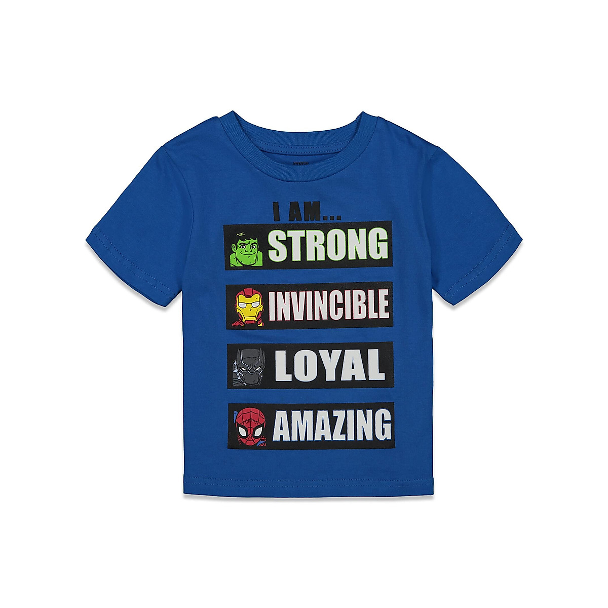 Marvel Avengers Super Hero Adventures Spider-Man Hulk Iron Man Little Boys 4 Pack Graphic T-Shirts 6