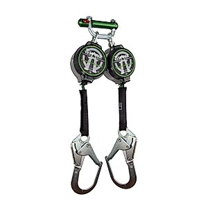 Safewaze 018-5026 7' Dual Leg Web Retractable with Steel Rebar Hooks