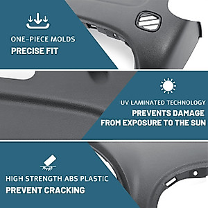 KUAFU Dash Replacement Compatible with 1998 1999 2000 2001 2002 Dodge Ram 1500 2500 3500 Dash Panel Dash Top Dashboard Replacement (Dark Gray)