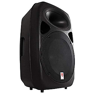 Rockville RPG152K Dual 15" Powered Speakers, Bluetooth+Mic+ Stands+Cables