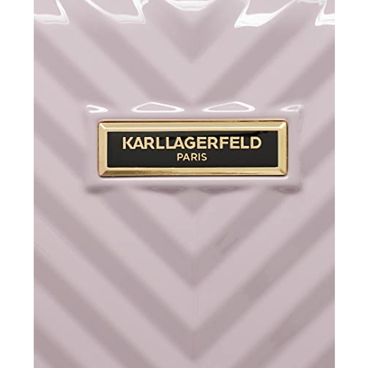 Karl Lagerfeld Paris Women's Suitcase Spinner Wheels Hardside, Lilac, One Size