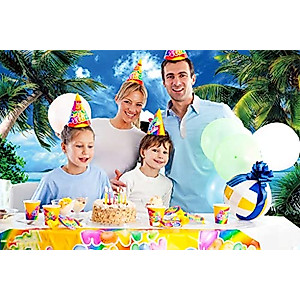 Baby Moana Backdrop Green Coco Tree Leaves Blue Ocean Photo Background Moana Themed Photography Backdrop7x5FT (7x5FT)