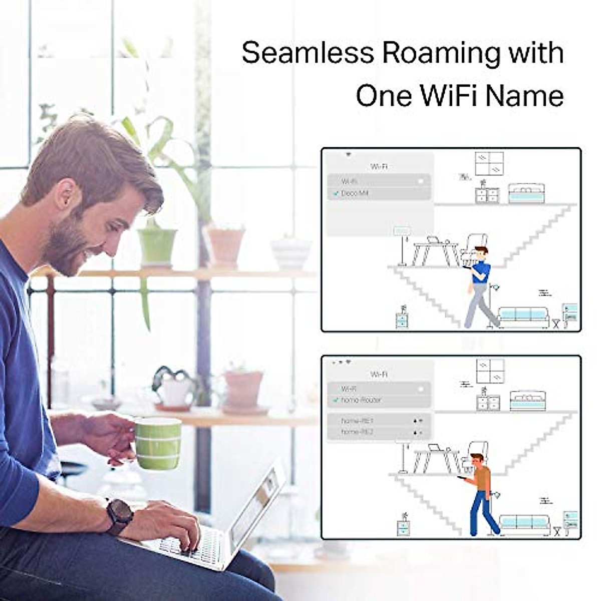 TP-Link Deco Powerline Hybrid Mesh WiFi System –Up to 6,000 sq.ft Whole Home Coverage, WiFi Router/Extender Replacement,Signal Through Walls, Seamless Roaming, Parental Controls(Deco P9) (Renewed)