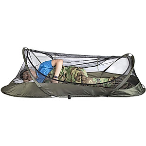 Bivy Tent Sleeping Net System for Outdoors, Camping, Home and Mesh Protection (OD Green)